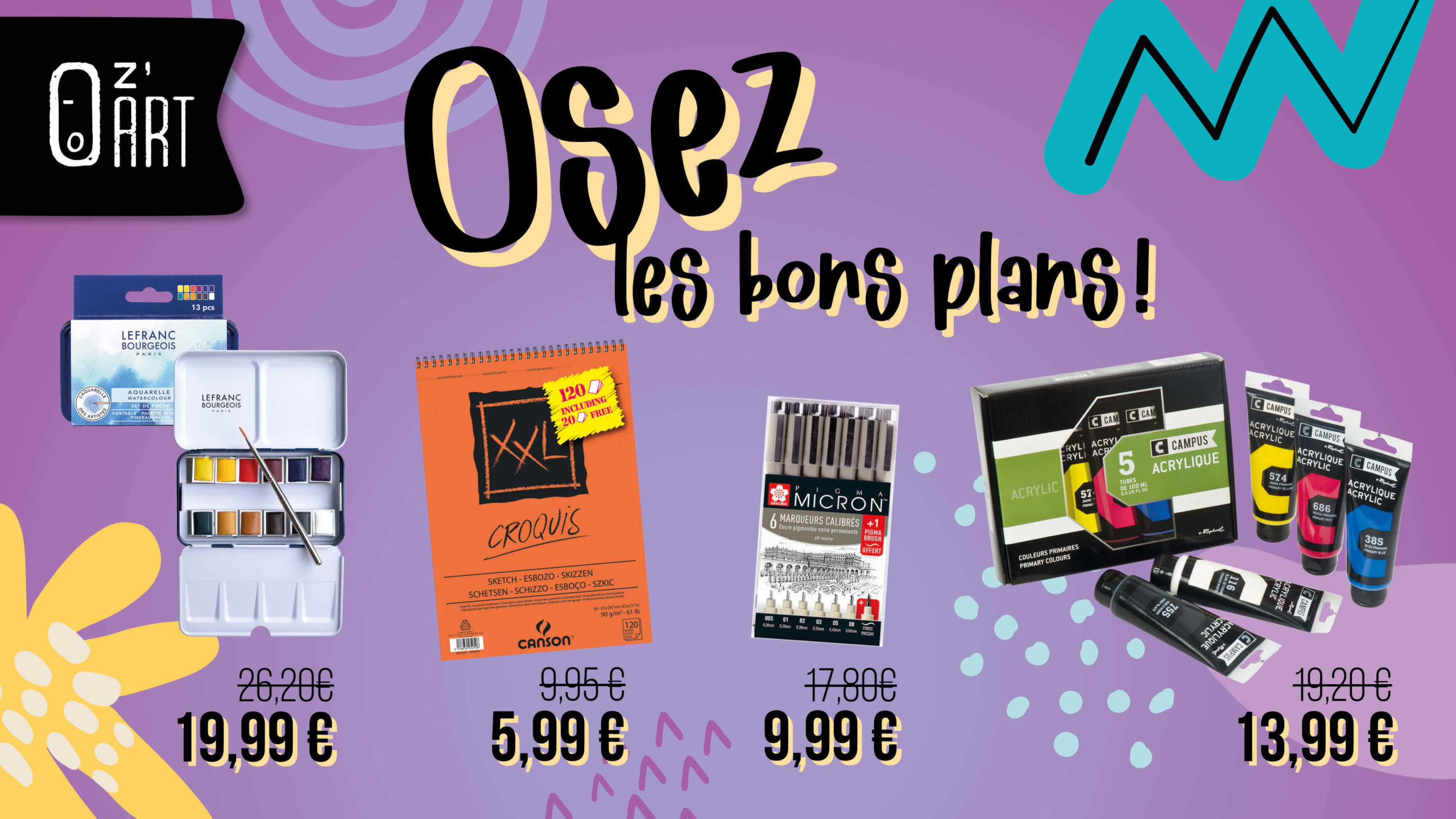 Osez les bons plans de la Rentrée ! - Oz'art